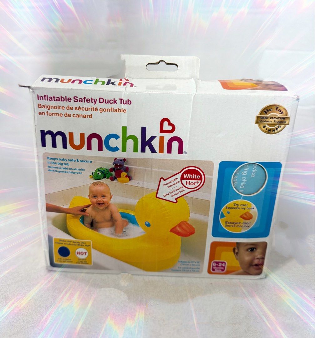 Inflatable Safety Duck Tub, Babies & Kids, Bathing & Changing, Bathtub ...