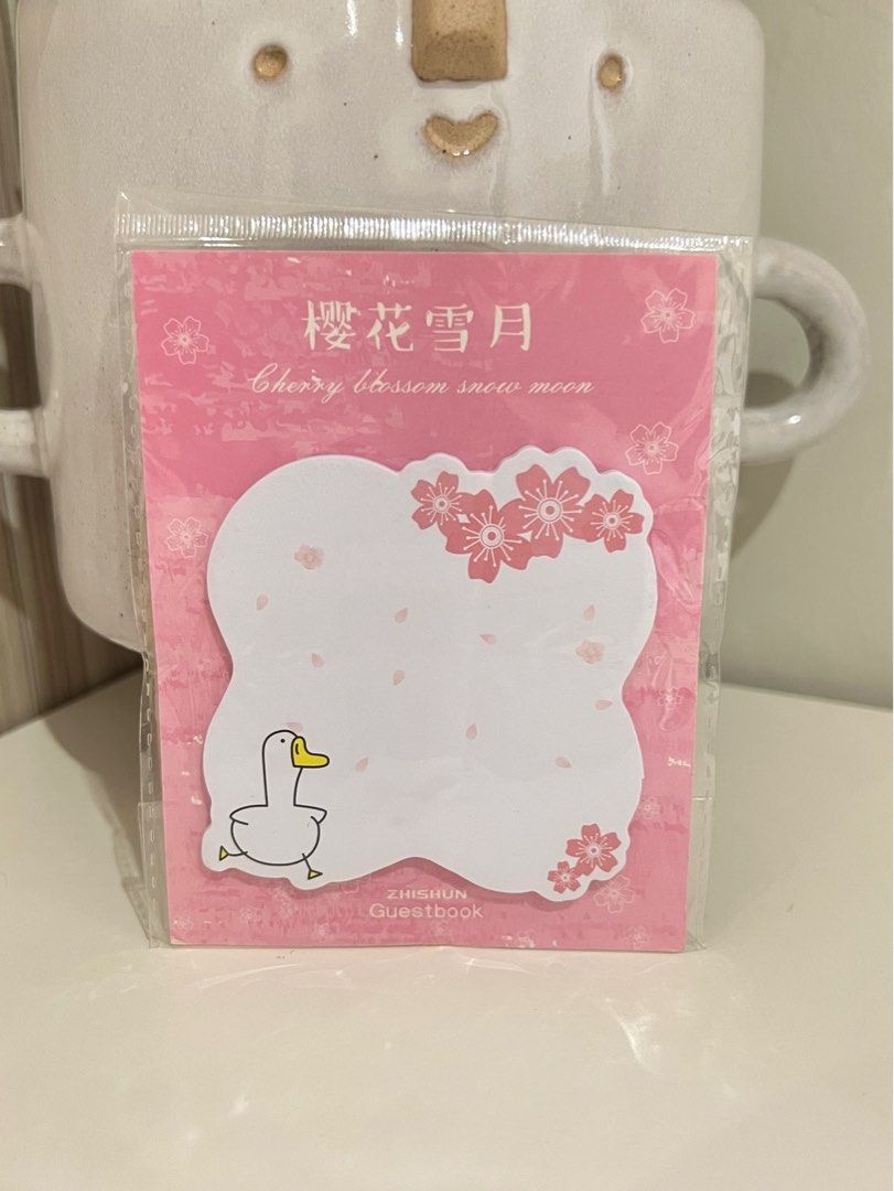 Japan Cherry Blossom Duck Sticky Notes (30 sheets), Hobbies & Toys ...