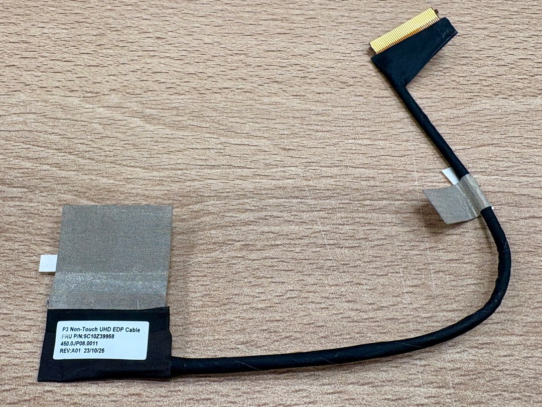 Lenovo 4K UHD 40-Pin eDP Laptop Display Cable for ThinkPad X1 Extreme ...