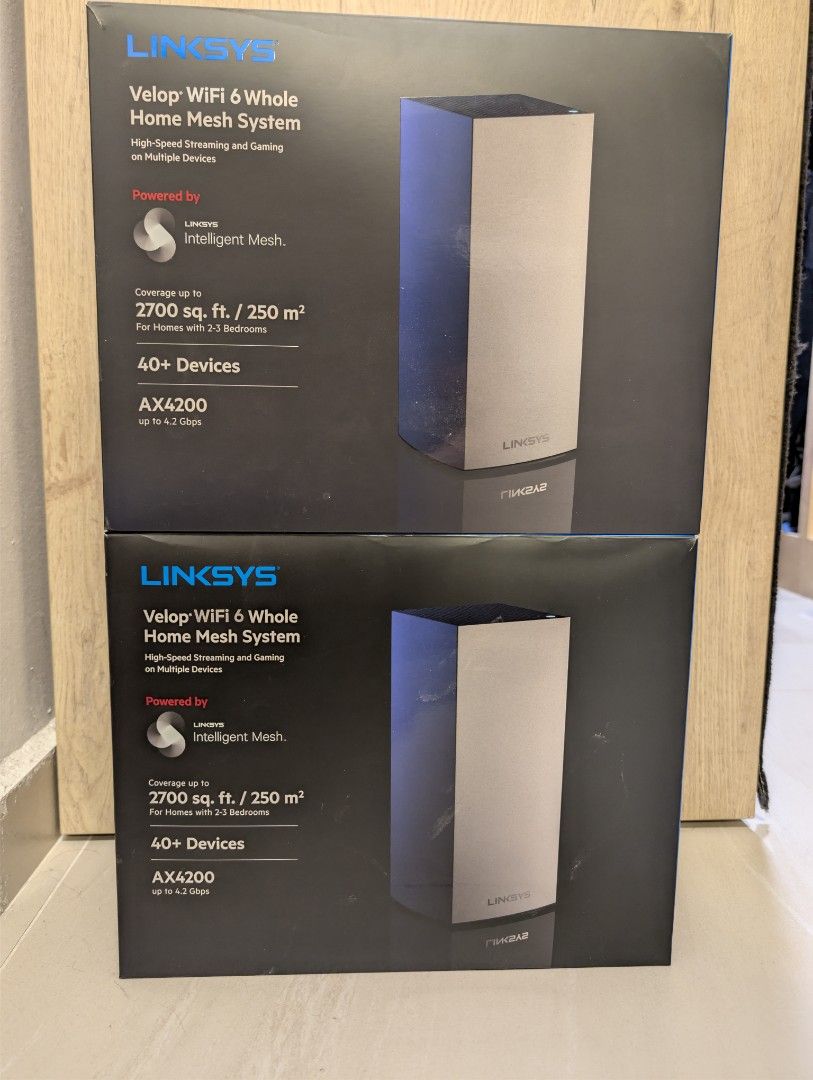 Linksys Velop WiFi 6 Whole Home Mesh System AX4200, Computers & Tech, Parts & Accessories ...