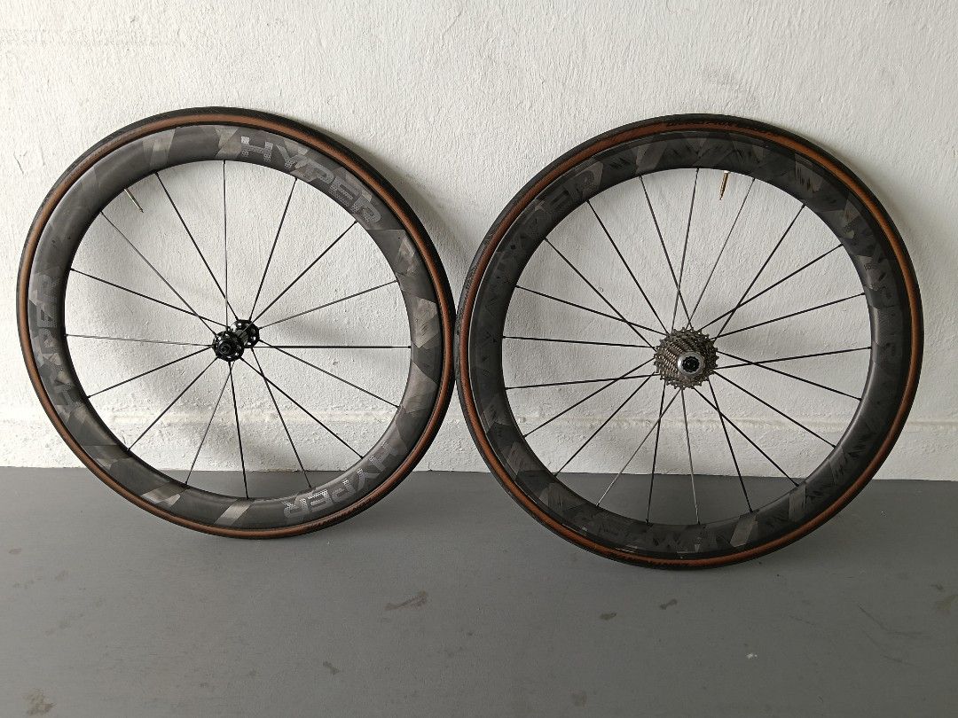 Lun Winspace Hyper Carbon Rim Brake 50mm Wheelset, Sports Equipment ...