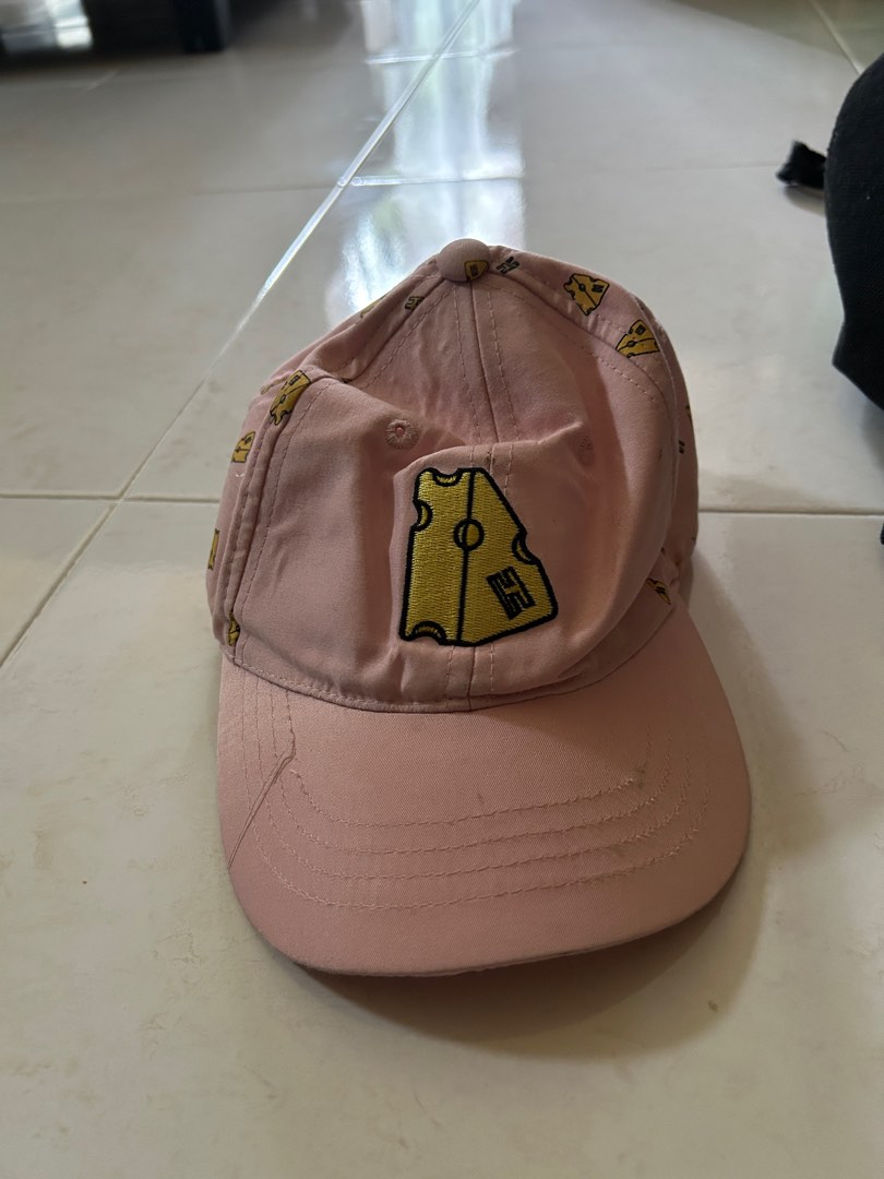 Miniso Japan Pink Cheese Cap, Men's Fashion, Watches & Accessories ...