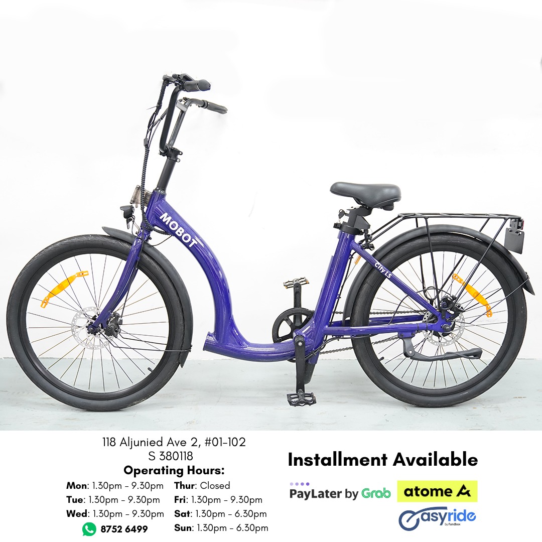 Mobot City LS Ebike | 26" Electric Bike | City Bicycle | LTA Approved | Ownership Transferable ...
