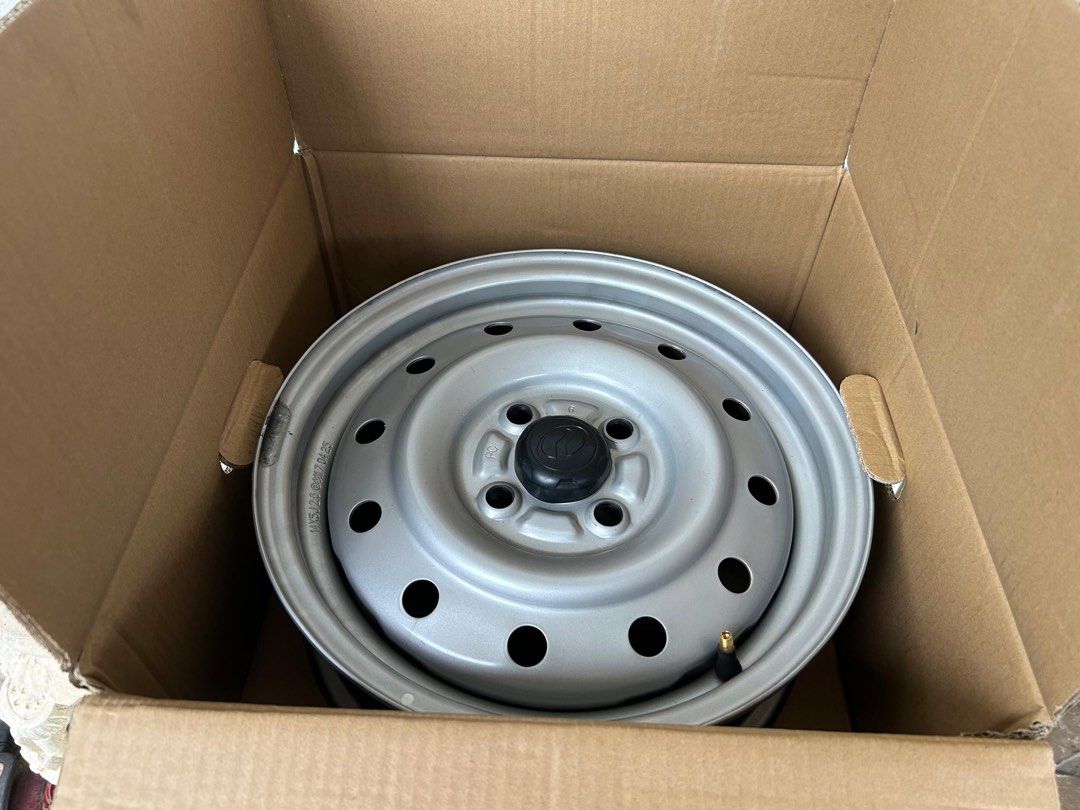 Perodua Axia Steel Rim Size 14 Inch 4pcs (boleh nego), Auto Accessories ...