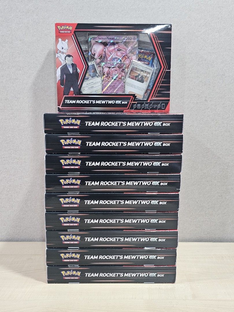 Pokemon Destined Rivals Team rocket mewtwo EX box, Hobbies & Toys, Toys ...