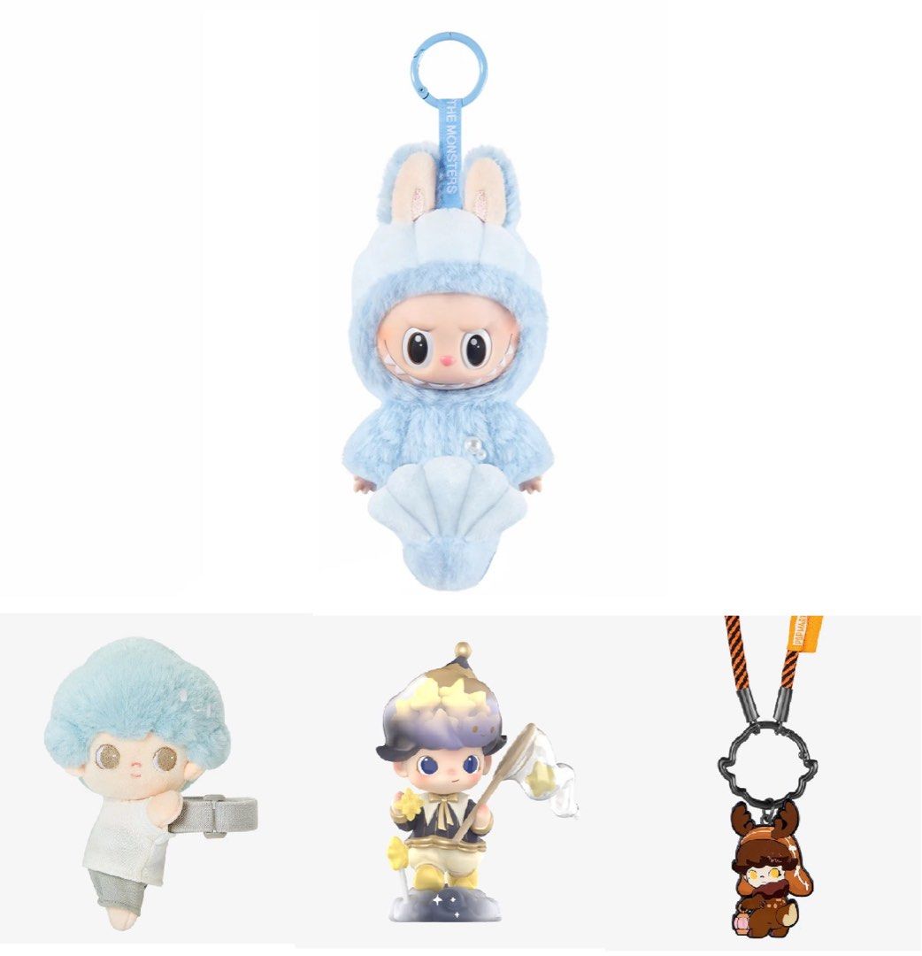 Popmart Merbubu + Dimoo Combo Set Weaving Wonders Stars Catcher + Dimoo ...