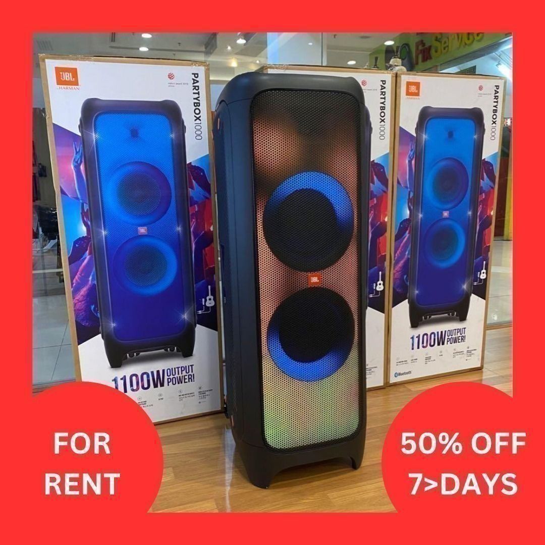 (Speaker Rental / Rent Sewa) JBL Partybox 1000 1100W (50% off on ...