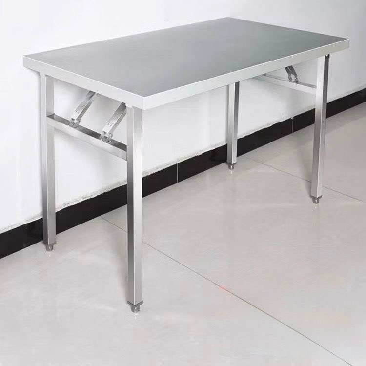 Stainless Steel Folding Dining Table | Foldable Kitchen Prep Table ...