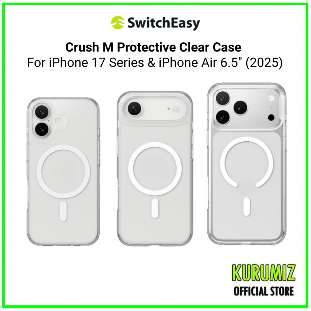 SwitchEasy Crush M Protective Clear Case for iPhone 17 Series & iPhone ...