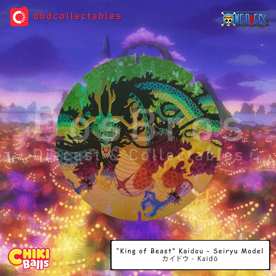 TAZOS Chiki Coins 2025 One Piece KAIDOU FULL ZOAN Model SEIRYU Wave 2 ...