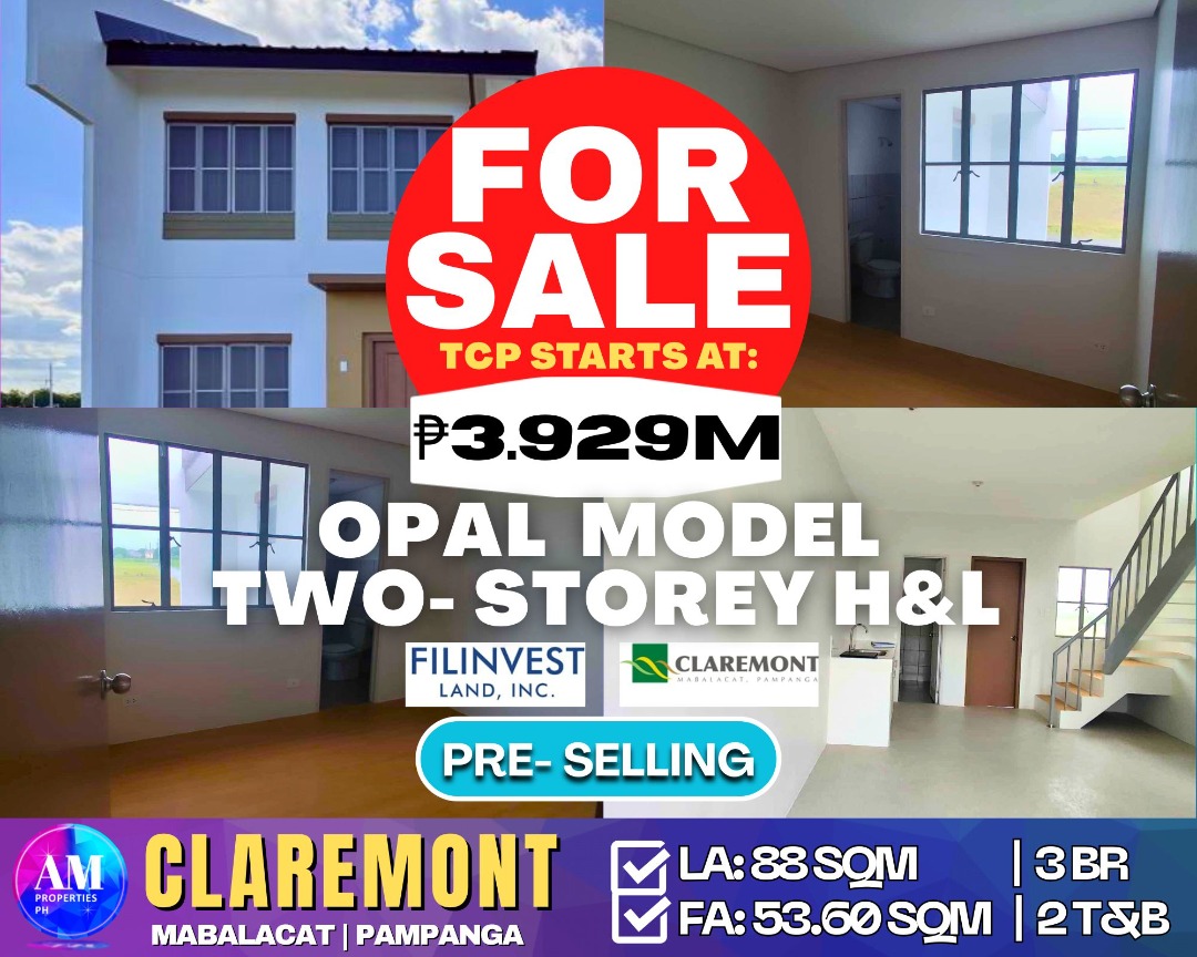 Two-Storey House and Lot 88 sqm Clean title for Sale in Mabalacat ...
