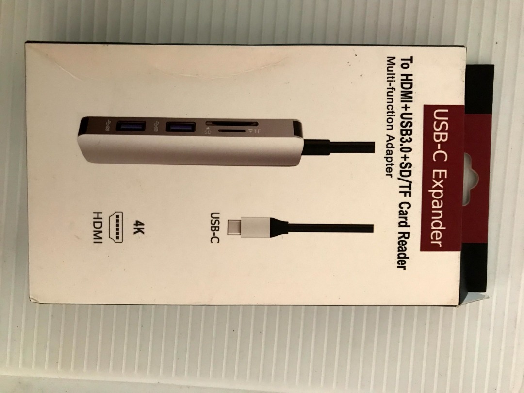 USB-C Expander - HDMI, USB 3.0, SD/TF Card Reader, Computers & Tech, Parts & Accessories, Cables ...