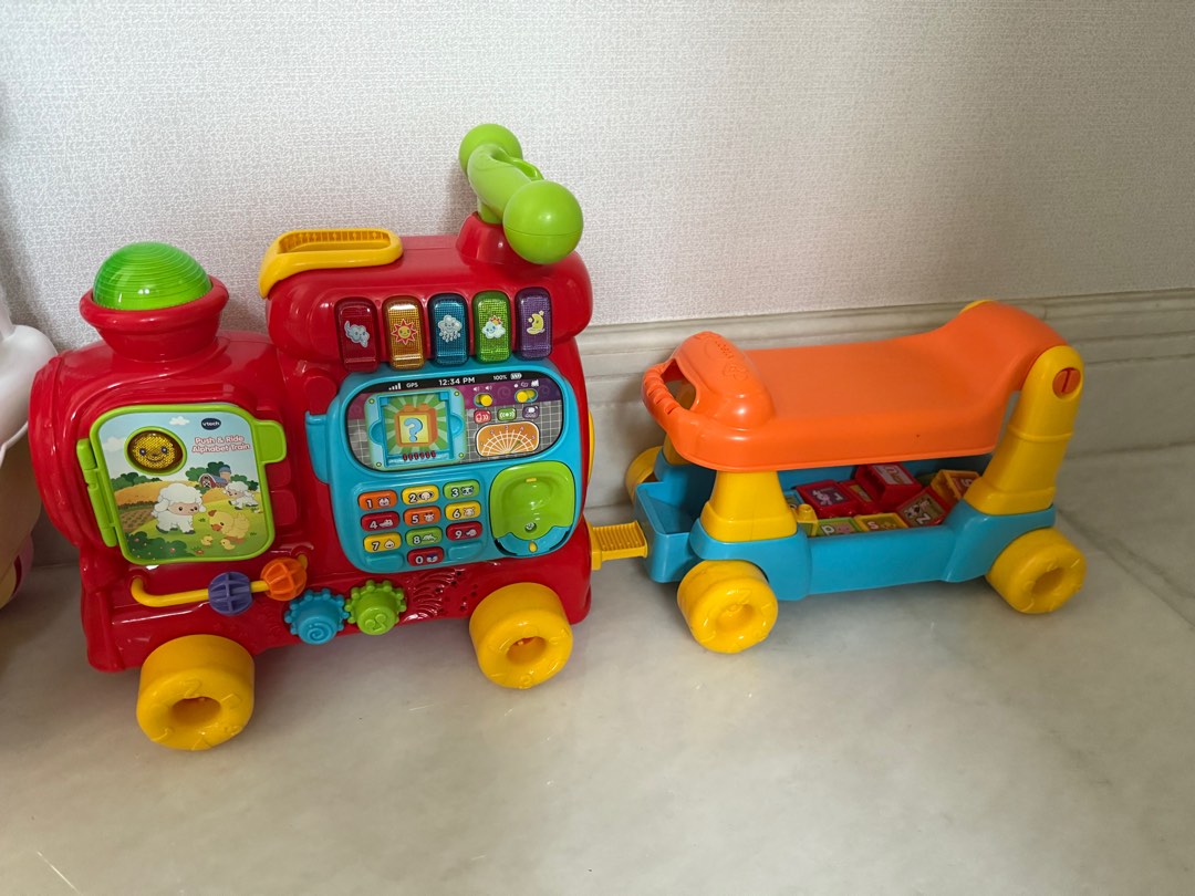 VTECH PUSH & RIDE ALPHABET TRAIN ORIGINAL MAINAN KERETA EDUKASI ANAK ...
