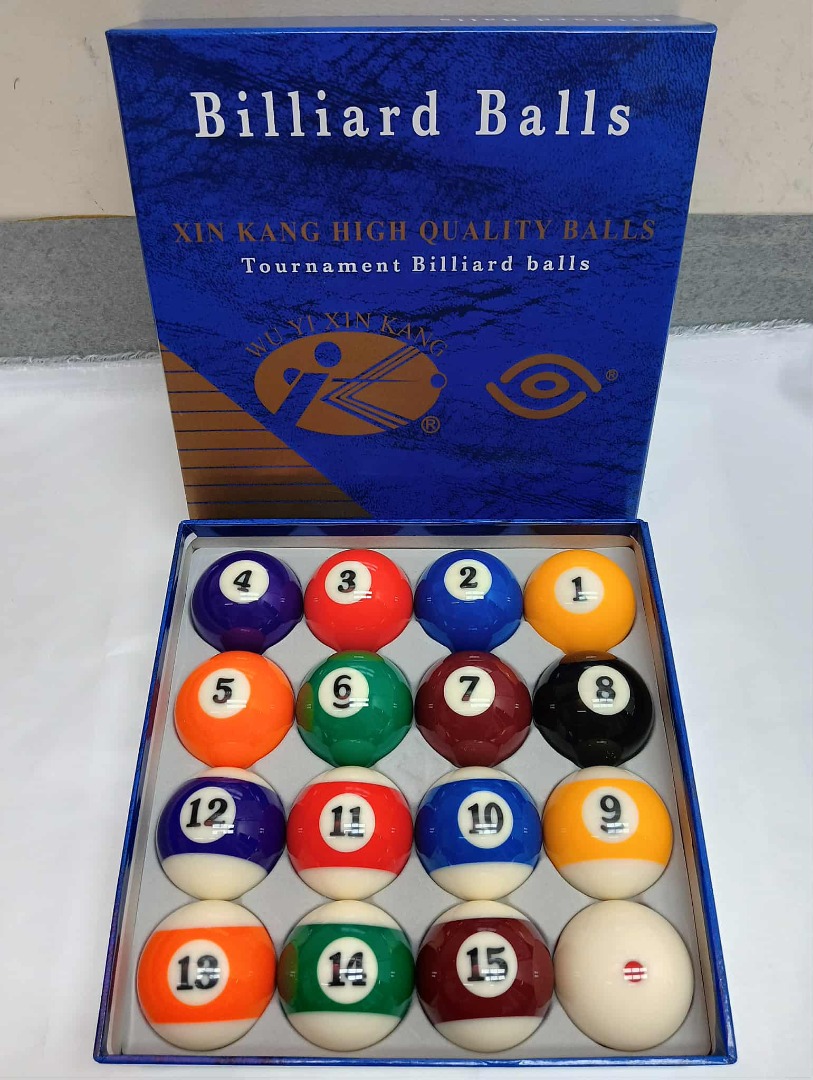 Wu Yi Xin Kang Billiard Ball Set / Bola ng Bilyaran / Billiard ...