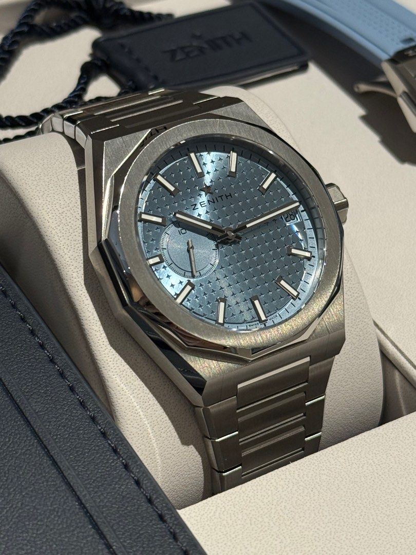 Zenith Defy Skyline Boutique Edition Ice blue, Luxury, Watches on Carousell
