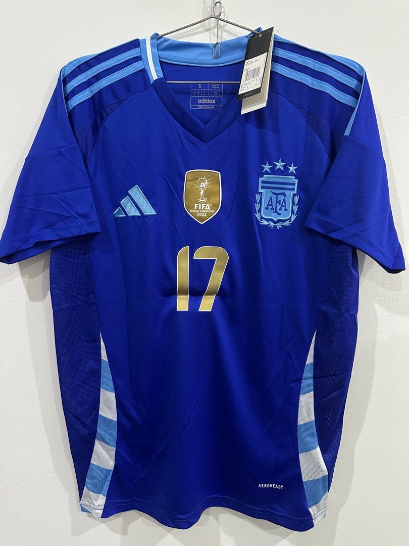 🇦🇷 (S) BNWT ARGENTINA AWAY GARNACHO 17 JERSEY ADIDAS FOOTBALL SOCCER ...
