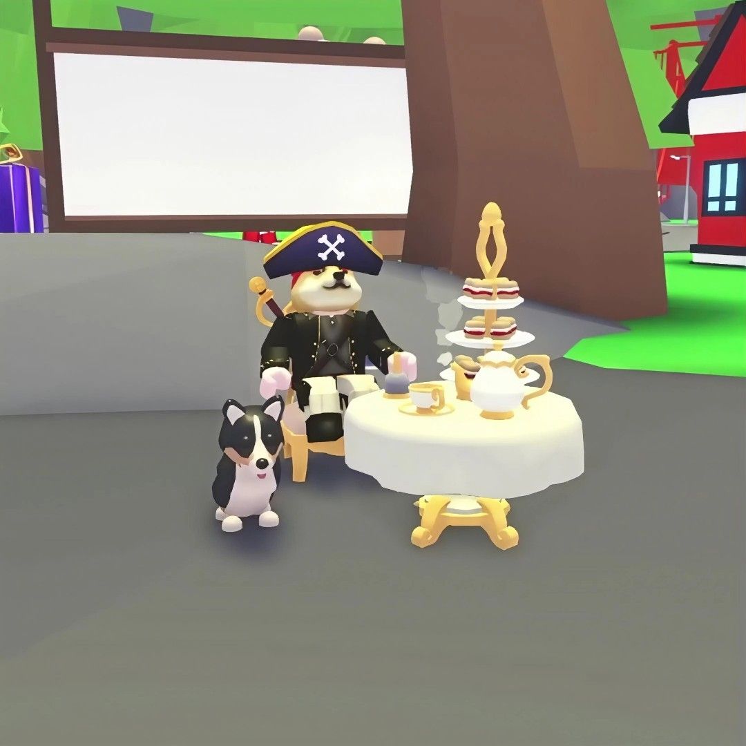 Adopt Me: Tea Party Toys (Complete - Chair + Set), Video Gaming, Gaming ...