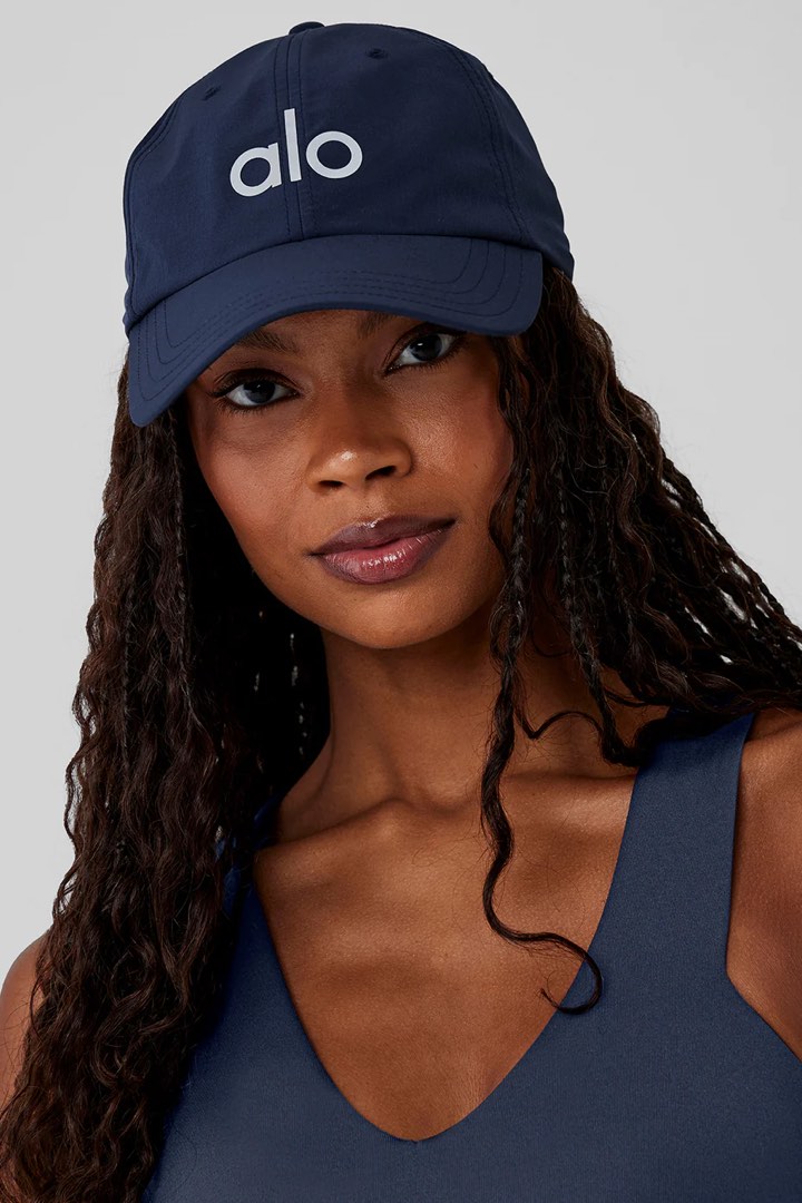 Alo Yoga Performance Off-Duty Cap - Navy, Women's Fashion, Activewear ...