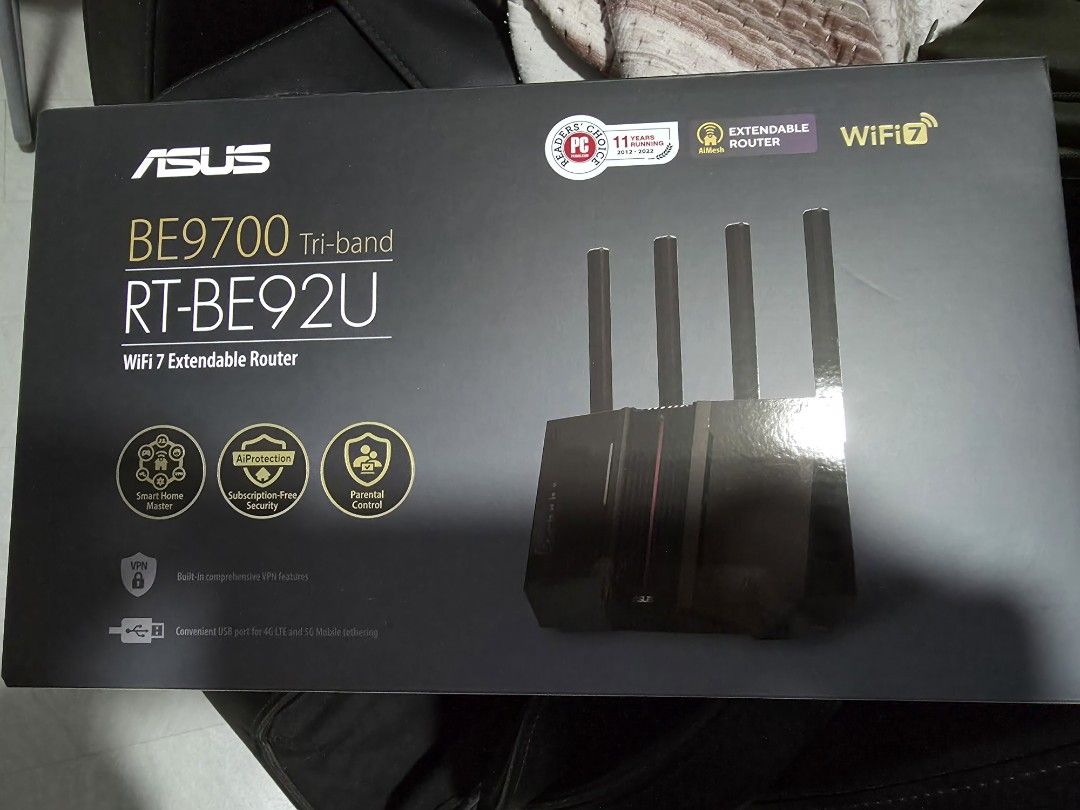 ASUS RT-BE92U Tri-band WiFi 7 Router, Computers & Tech, Parts ...