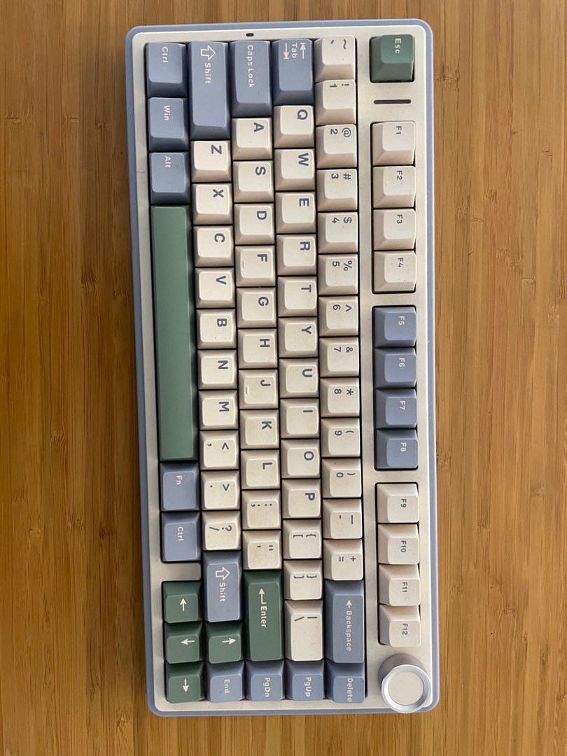 AULA F75 Mechanical Keyboard - Sea Salt Blue, Computers & Tech, Parts ...