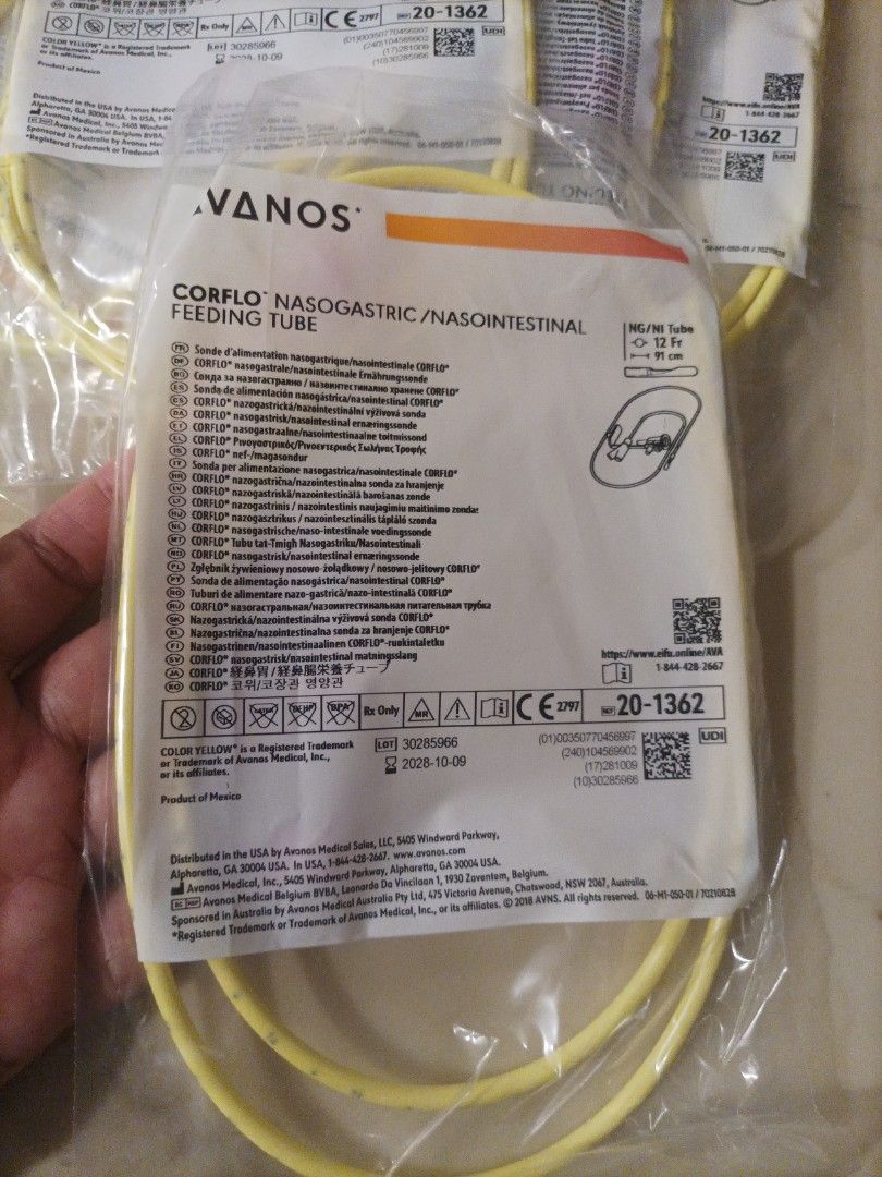Avanos Corflo Nasogastric/Nasointestinal Feeding Tube, Health ...
