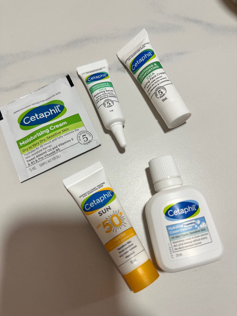 Cetaphil Skincare Set - Moisturizer, Sunscreen, Cleanser & Lotion ...