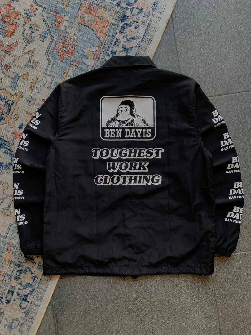 coach jacket ben davis, Fesyen Pria, Pakaian , Baju Luaran di Carousell