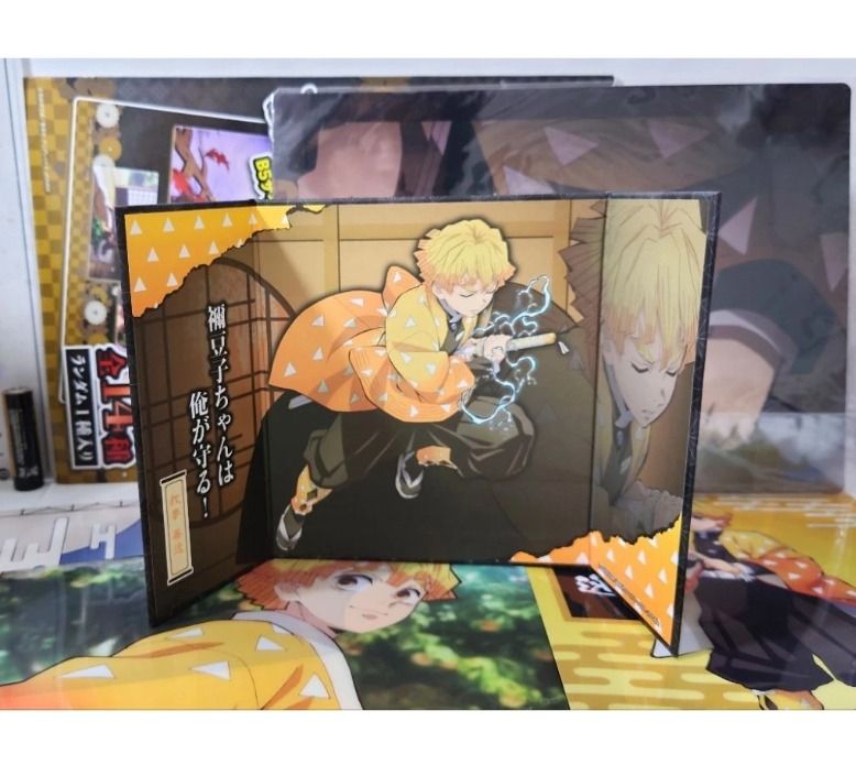 Demon Slayer (Zenitsu) Official Anime Bundle Set - Shikishi art board ...