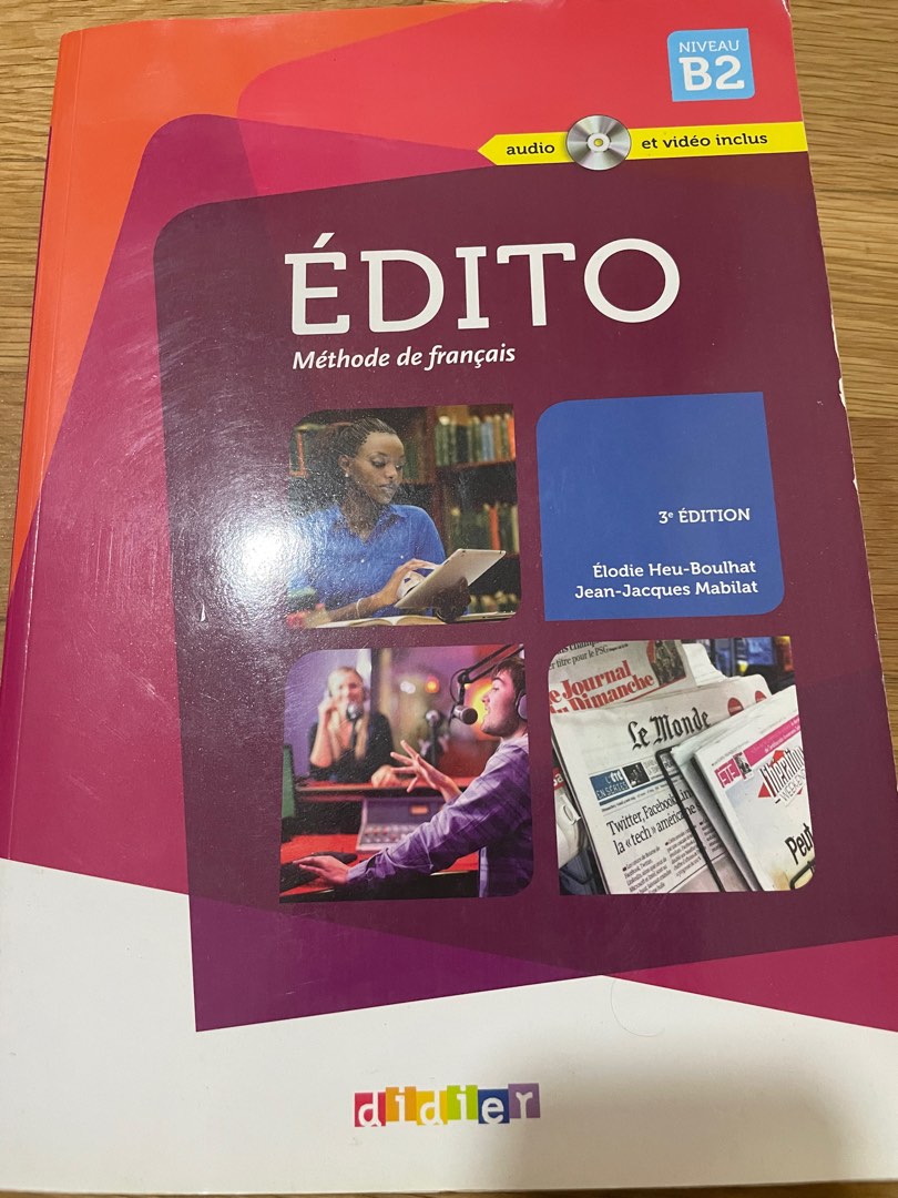 Édito B2 French Textbook, Hobbies & Toys, Books & Magazines, Textbooks ...