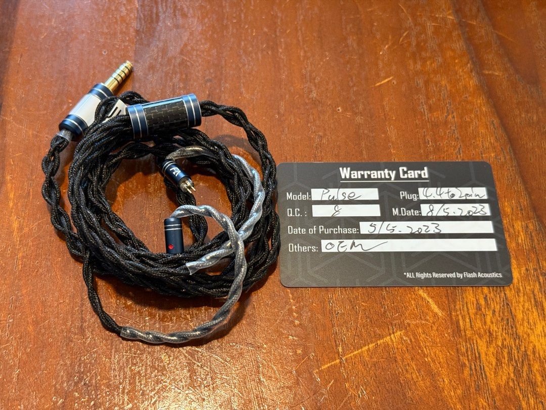Flash Acoustics Pulse IEM Cable, Audio, Portable Audio Accessories on ...