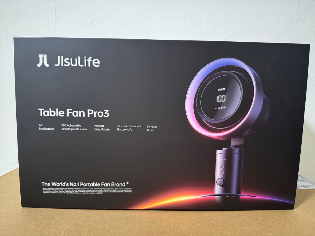 JisuLife Table Fan Pro 3 RGB, Furniture & Home Living, Lighting & Fans ...