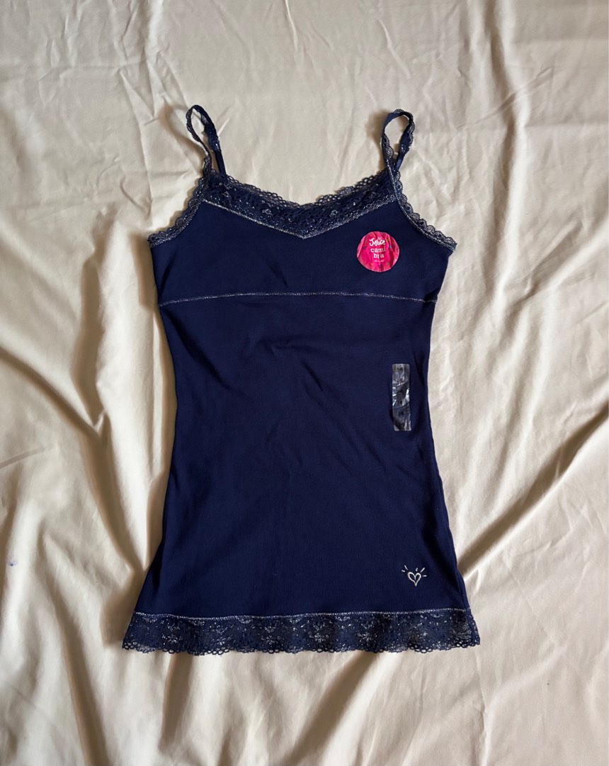 Justice blue lace cami tank top, Women's Fashion, Tops, Sleeveless on ...