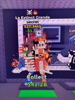 La Extinct Grande Secret Galaxy Steal a brainrot, 興趣及遊戲, 玩具 & 遊戲類 ...