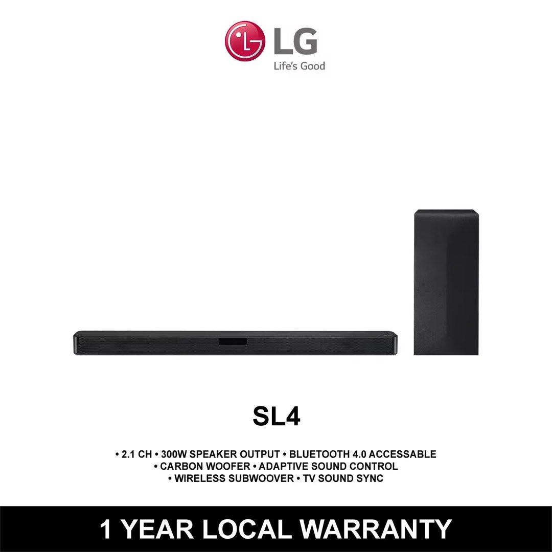 LG SL4 SOUNDBAR W SUBWOOFER, Audio, Soundbars, Speakers & Amplifiers on ...