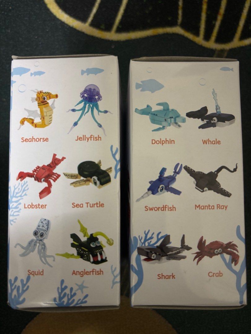 Limited Edition Lego Eco Joyit Mini Sea Animals Hidupan Laut Block ...