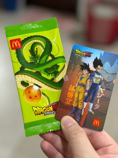 Dragon Ball Daima McDonald's foil card Goku and Vegeta, Hobbies & Toys ...