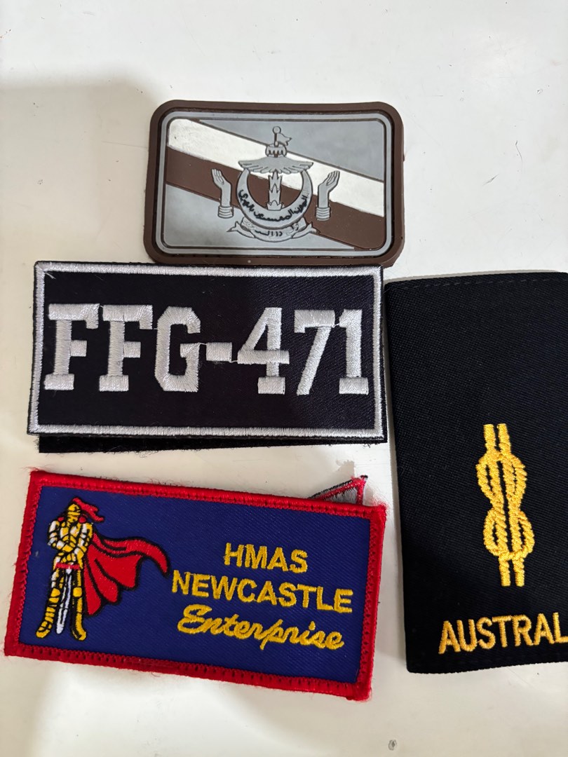 Military Patches - FFG-471, HMAS Newcastle, Brunei, Hobbies & Toys ...