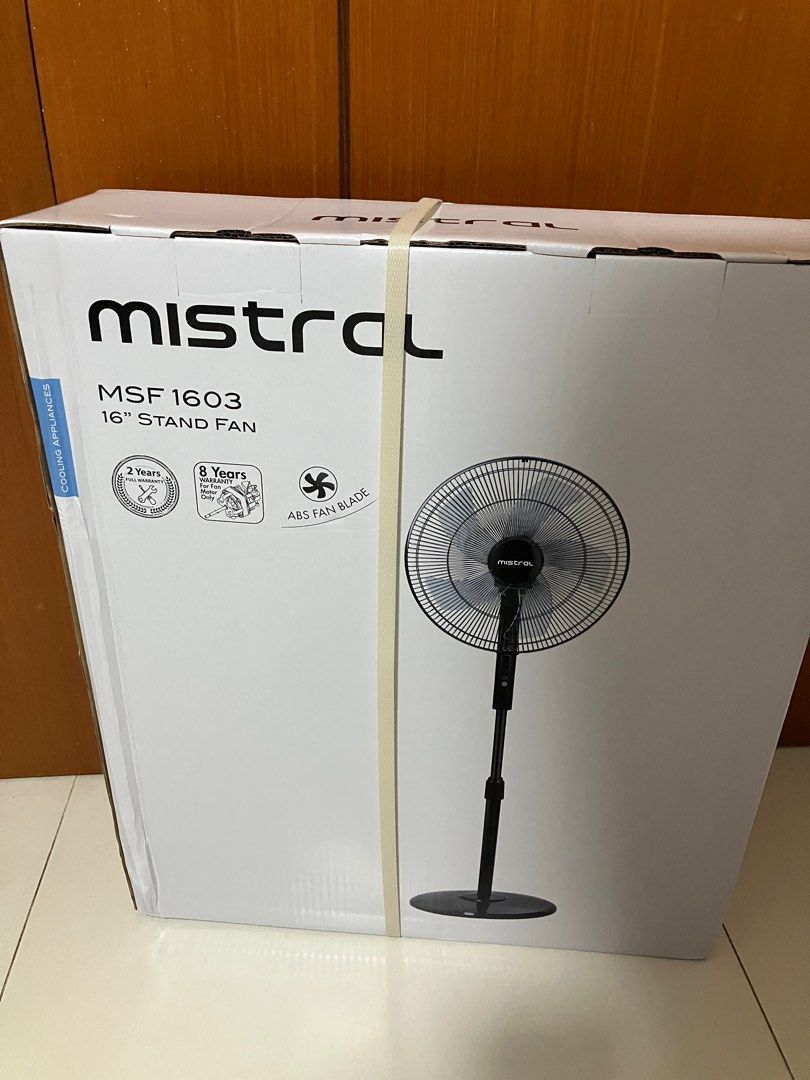 Mistral Stand Fan black, Furniture & Home Living, Lighting & Fans, Fans ...