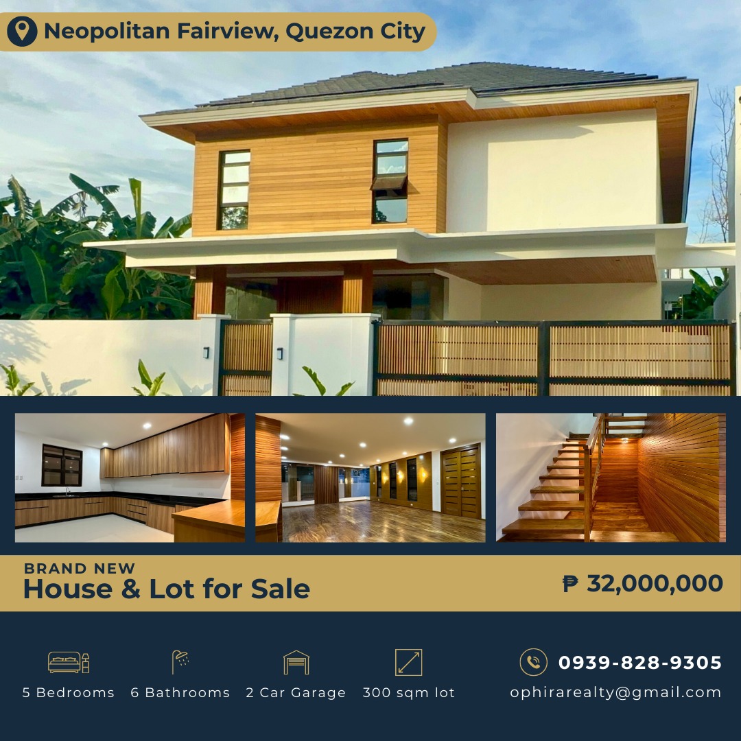 Modern Tropical 5-Bedroom House for Sale in Neopolitan Fairview near SM ...