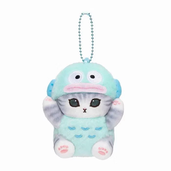 Mofusand x Sanrio Characters Hangyodon Mini Mascot Keychain, Hobbies ...