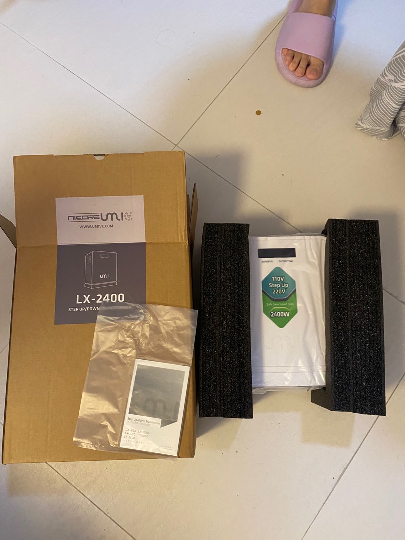 NICORE UMI LX-2400 Step Up Transformer(220V 升壓）, 家庭電器, 轉插器及插頭 - Carousell