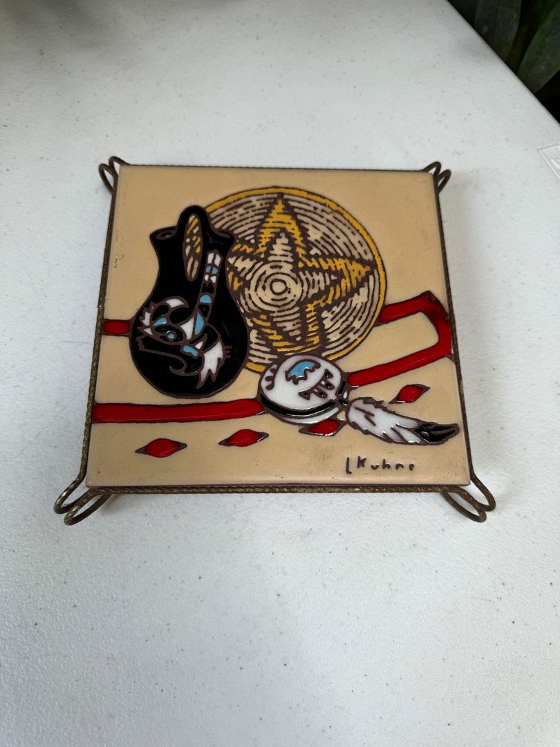 One piece footed trivet made in Spain, Furniture & Home Living ...