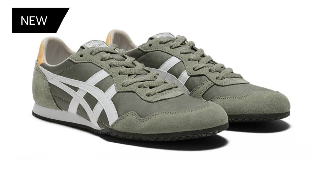 Onitsuka Tiger Serrano Sneakers - Olive Green, Men's Fashion, Footwear ...