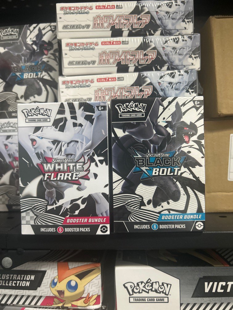pokemon sv 10.5 black bolt white flare booster bundles, Hobbies & Toys ...