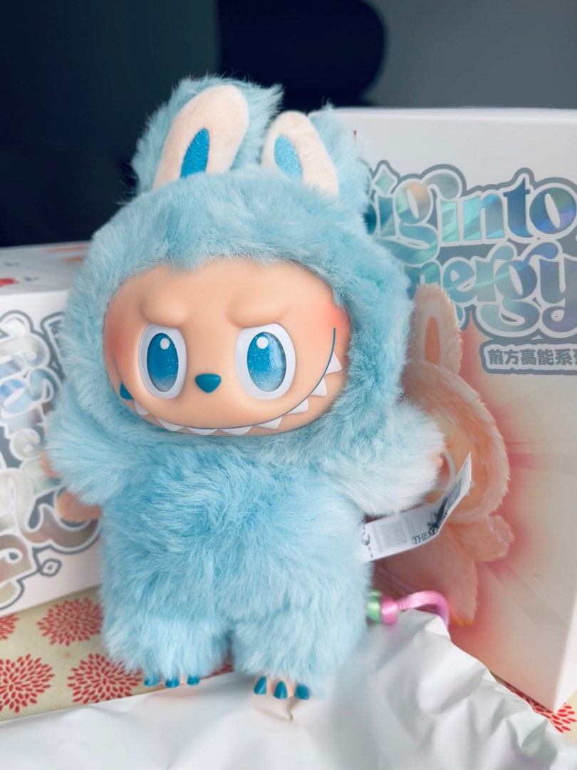 Pop Mart Labubu Hope and Senerity Biginto Energy Plush, Hobbies & Toys ...