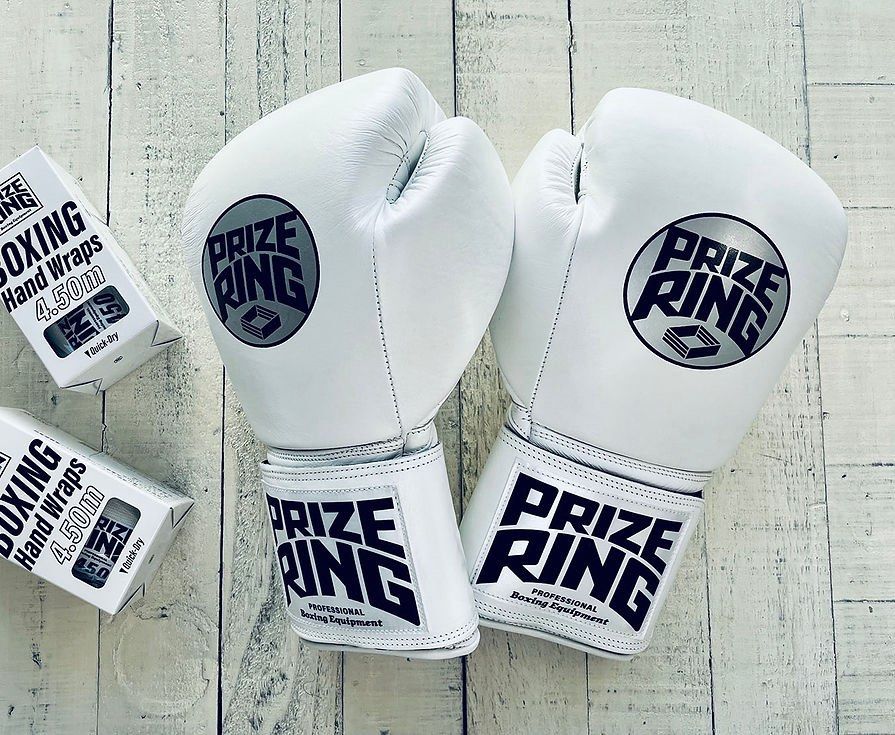 Prize Ring Boxing Gloves - White 10 - 16 oz, Sports Equipment, Other ...