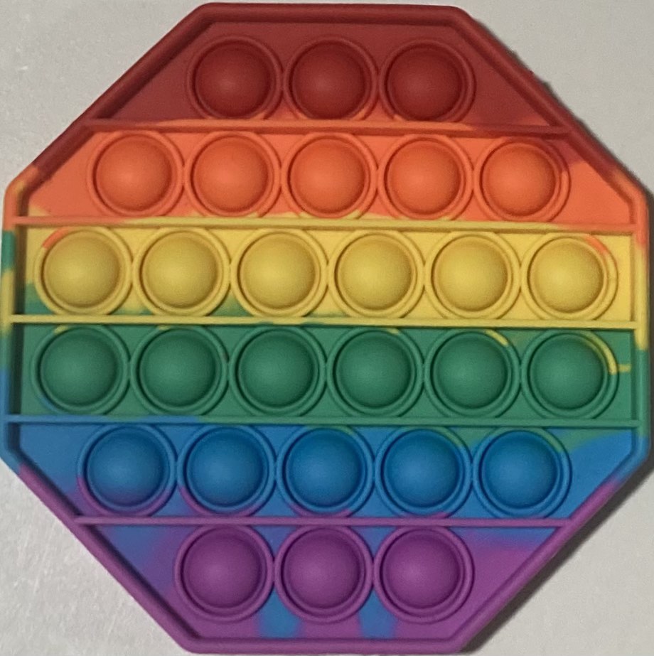 Rainbow Octagon Pop It Fidget Toy, Hobbies & Toys, Toys & Games on ...