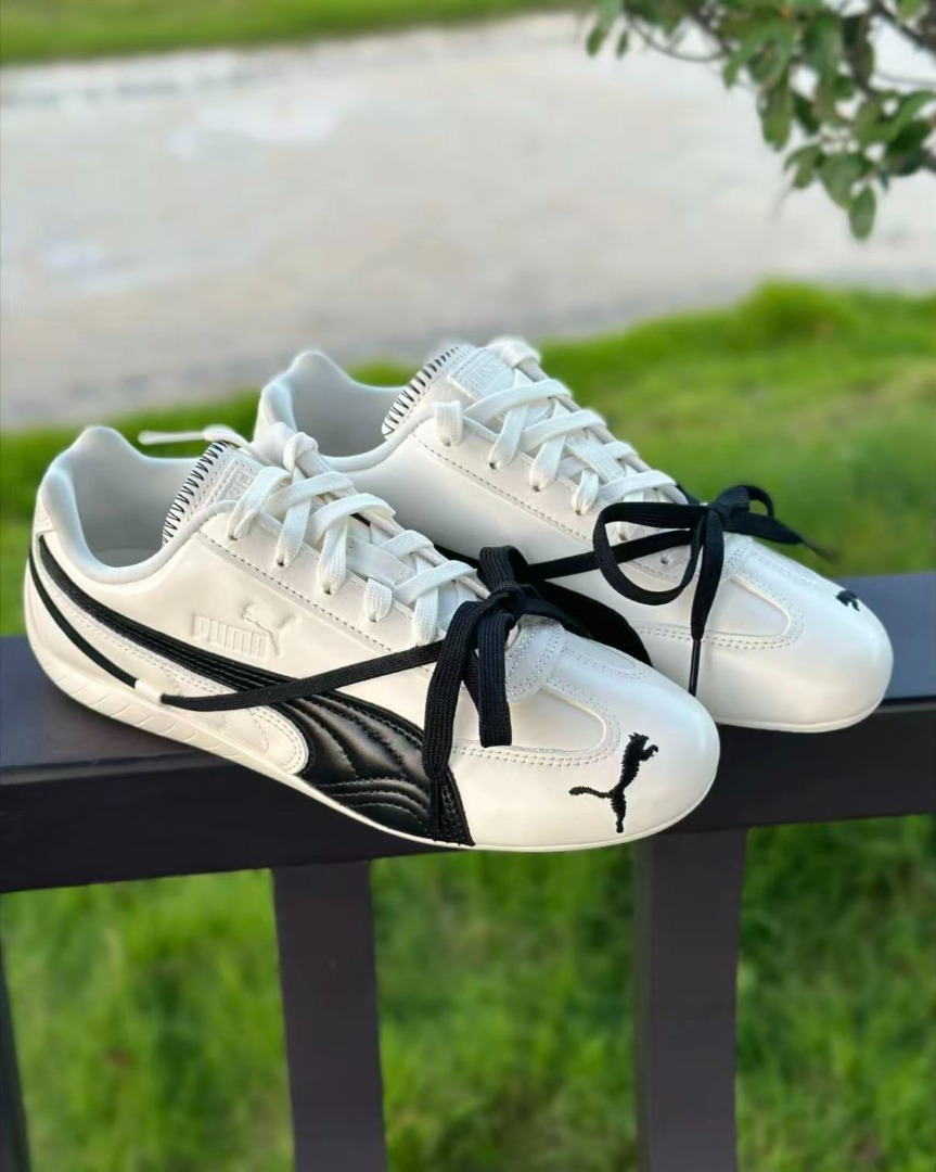 Rose x Puma Speedcat Sneakers - White/Black, Women's Fashion, Footwear ...