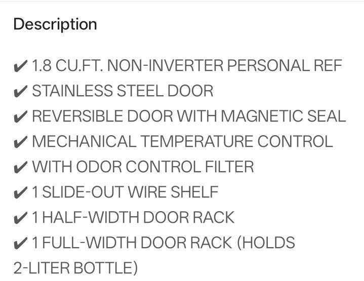 Second Hand Everest Mini Ref/Non Inverter, TV & Home Appliances ...