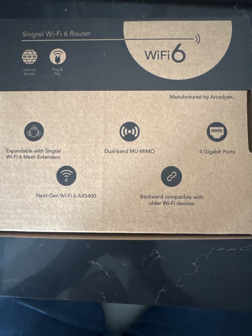 Singtel Wi-Fi 6 Router AX5400 - Brand New, Computers & Tech, Parts ...